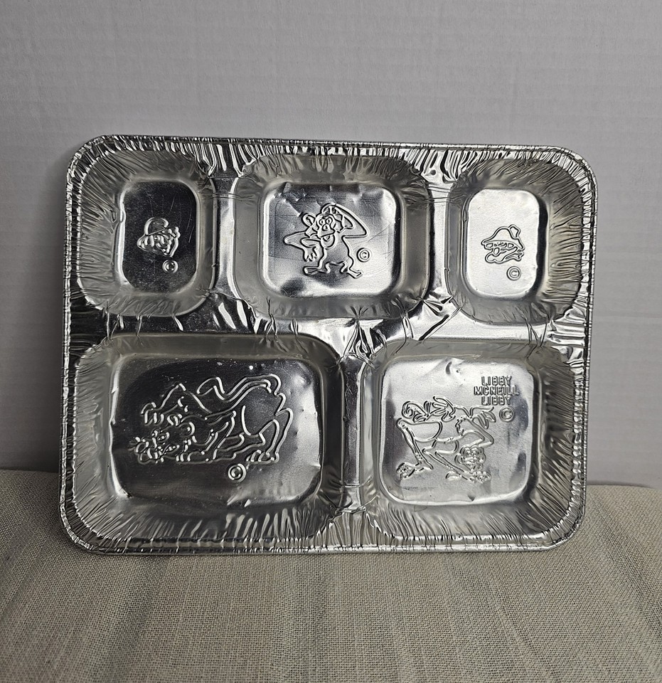 Vintage Libbyland TV Dinner Aluminum Embossed Cartoon 1970s Tray ...