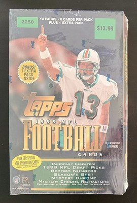 1999 Topps Football Factory Sealed Box *RARE* Value 15 Pack NFL ...