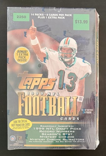 1999 Topps Football Factory Sealed Box *RARE* Value 15 Pack NFL ...