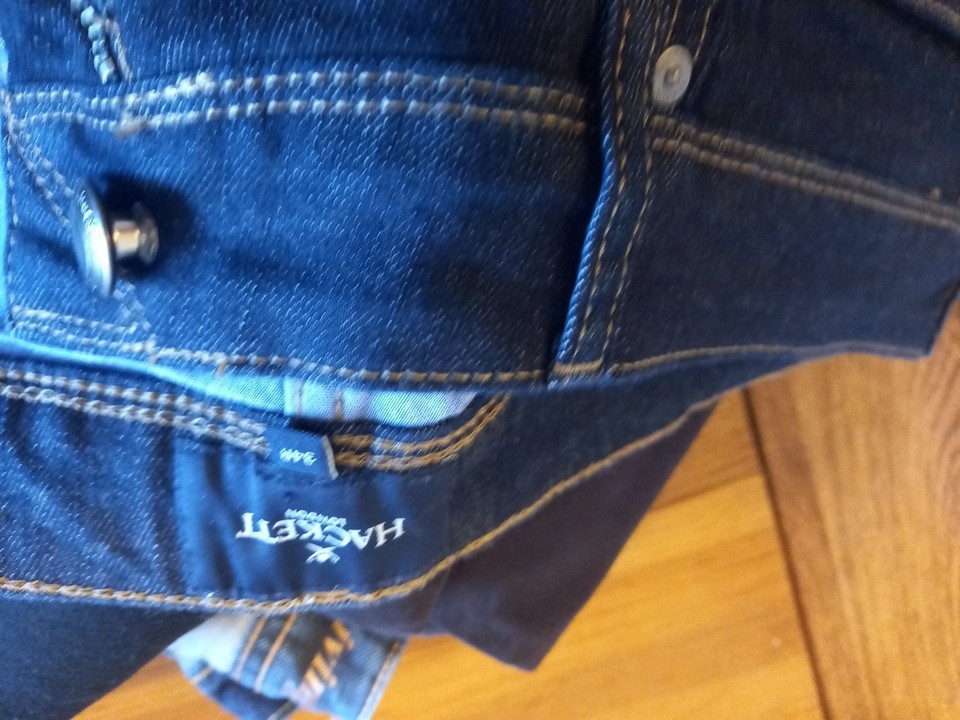 Hackett London Men's Newburg Slim Fit Stretch Jeans Blue, W34R L30 ...