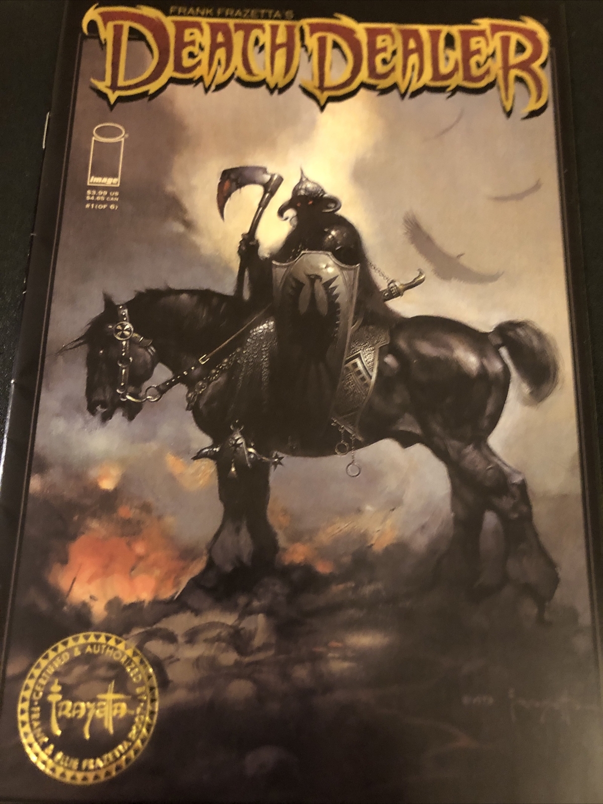 DEATH DEALER #1-6 FRANK FRAZETTA GOLD FOIL 2ND PT IMAGE COMIC BOOKS ...