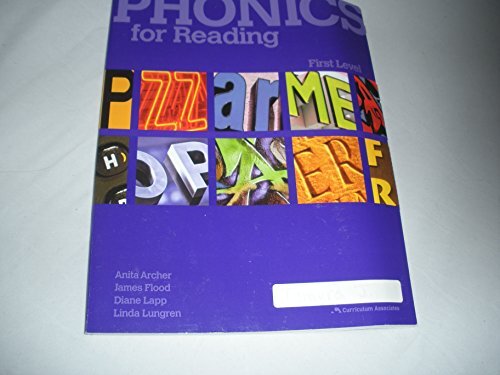 PHONICS FOR READING FIRST LEVEL By Curriculum Associates **BRAND NEW ...