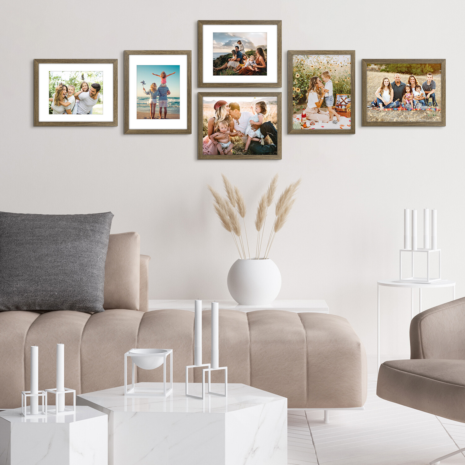6x8 9x12 11x14 Gallery Wall Picture Frames with Glass Family Photo ...