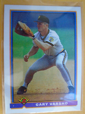 GARY VARSHO PITTSBURGH PIRATES 1991 BOWMAN BASEBALL CARD #510 | eBay