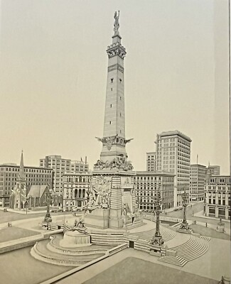 Vintage Print 1993 Tim Adwell 1941 Monument Circle LE Print 303/950 ...