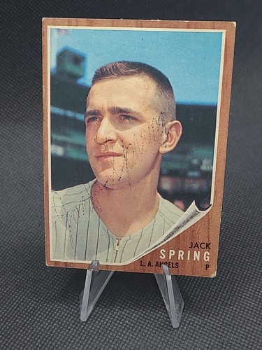 1962 Topps Jack Spring baseball card Pen Auto | eBay