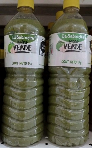 2X LA SABROZITA SALSA VERDE PICANTE GREEN SALSA - 2 de 33.8 OZ c/u ...