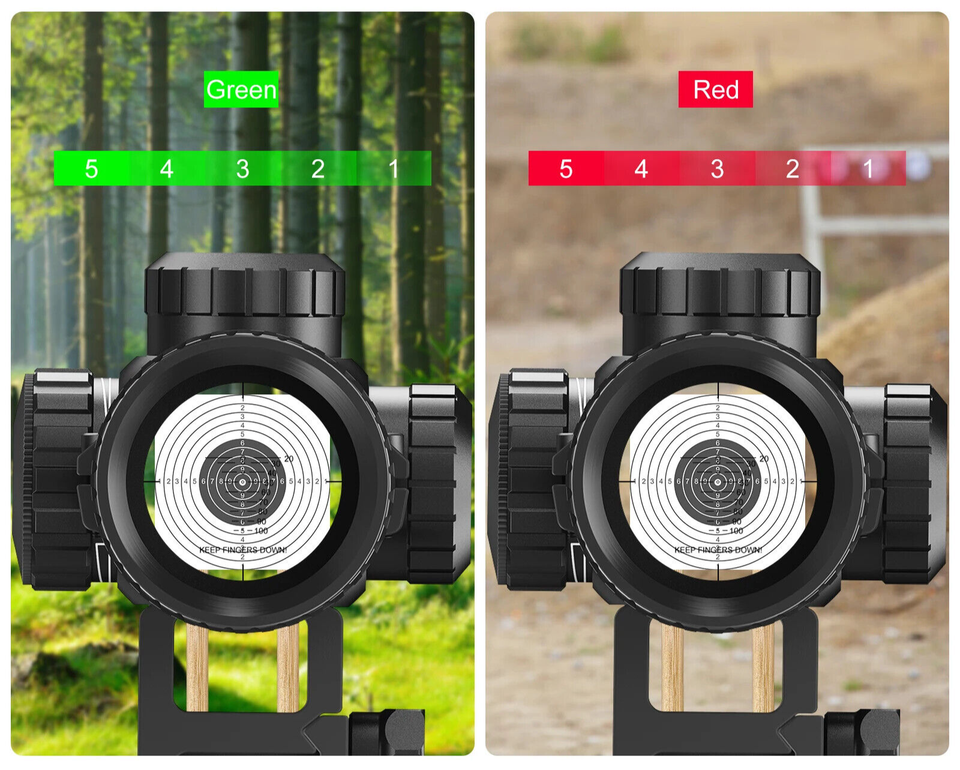 1.5-5x32 Crossbow Scope 300+ FPS Illuminated Reticle Red Dot Sight Bow ...