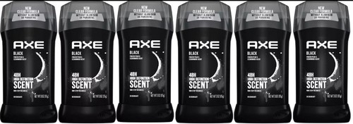 6 Pack Axe Black Aluminum-Free Deodorant Formula Stick 2.7 oz | eBay