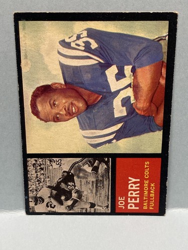 JA2959 1962 Topps Football Joe the Jet Perry #4 Baltimore Colts Ex-Mt ...