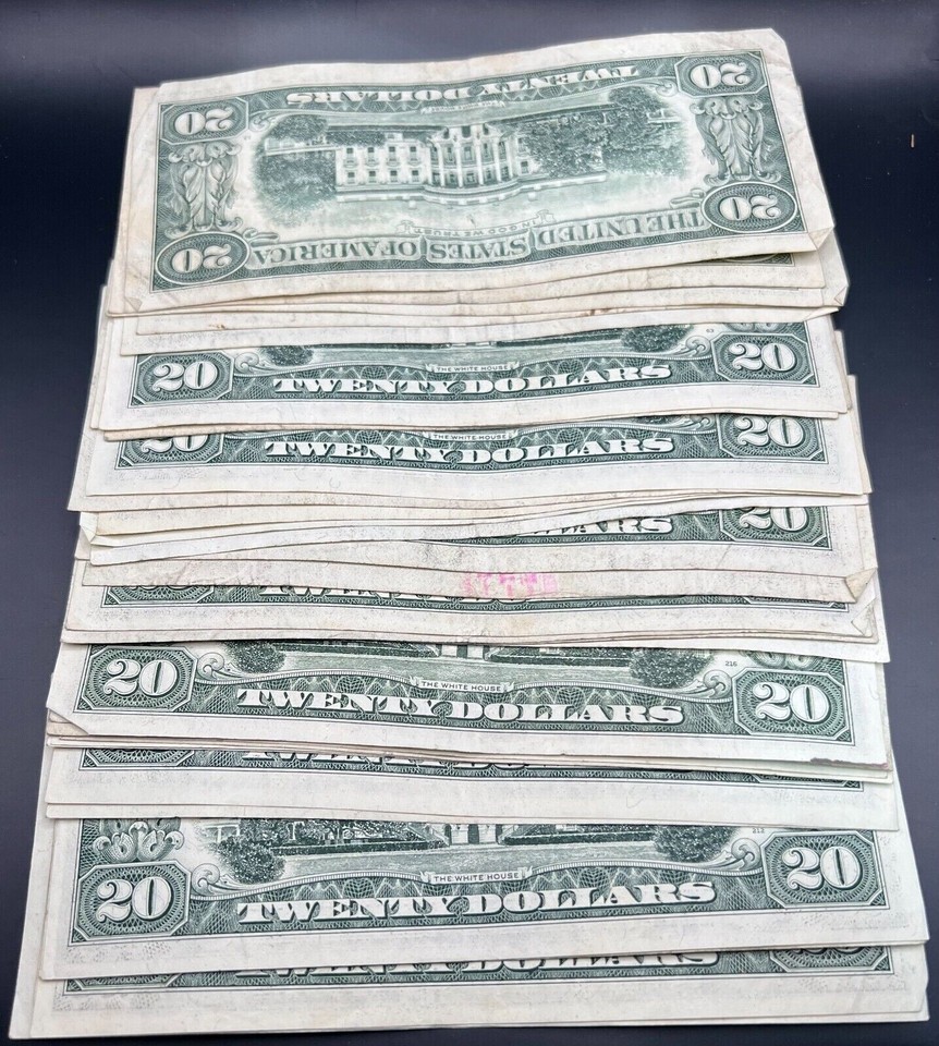1981-1988 One $20 Dollar Bill Old Style Note - VF/XF/AU Banks Varied | eBay