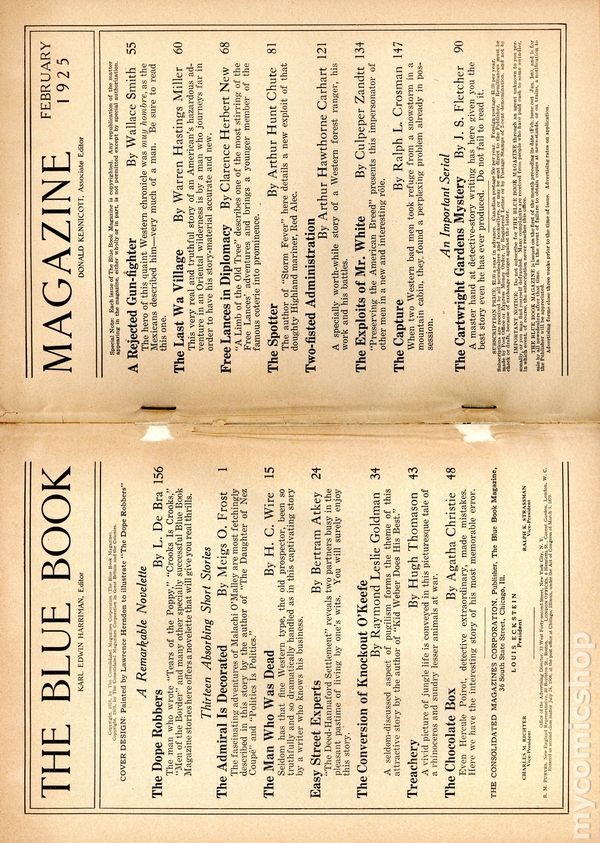 Blue Book Pulp / Magazine Feb 1925 Vol. 40 #4 VG/FN 5.0 | eBay
