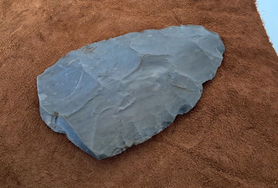 Native American Archaic Style Large 6" Biface Preform Stone Axe Head ...