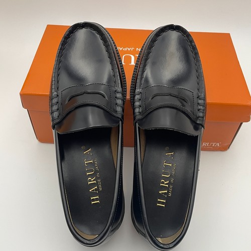 Haruta 906 Men's Leather Loafers 3E Multiple Sizes Black Japan tom07 | eBay