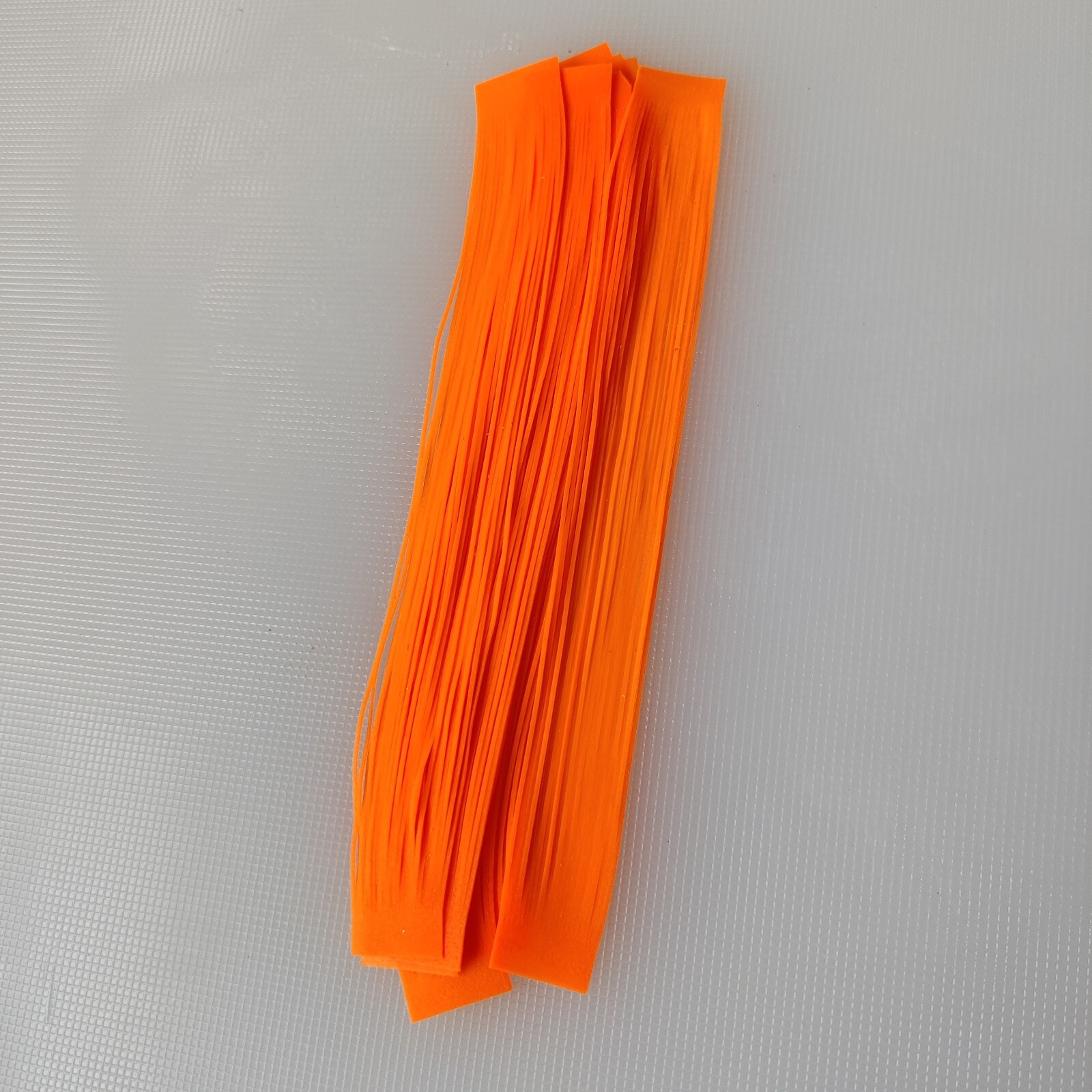 S1909 Orange Glow Silicone Tabs 100tabs Fishing Skirts Material | eBay