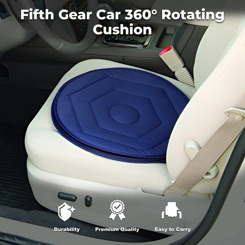 Fifth Gear Car 360° Rotating Swivel Chair Seat Cushion Easy Access ...