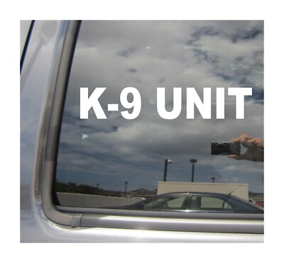 K-9 Unit K9 Police Dog Handler German Shepherd Vinyl Decal Window ...
