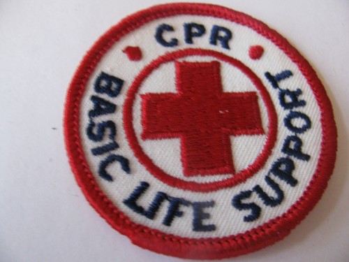 AMERICAN RED CROSS ARC CPR BASIC LIFE SUPPORT 2.5" SEW ON PATCH FREE SHIP | eBay