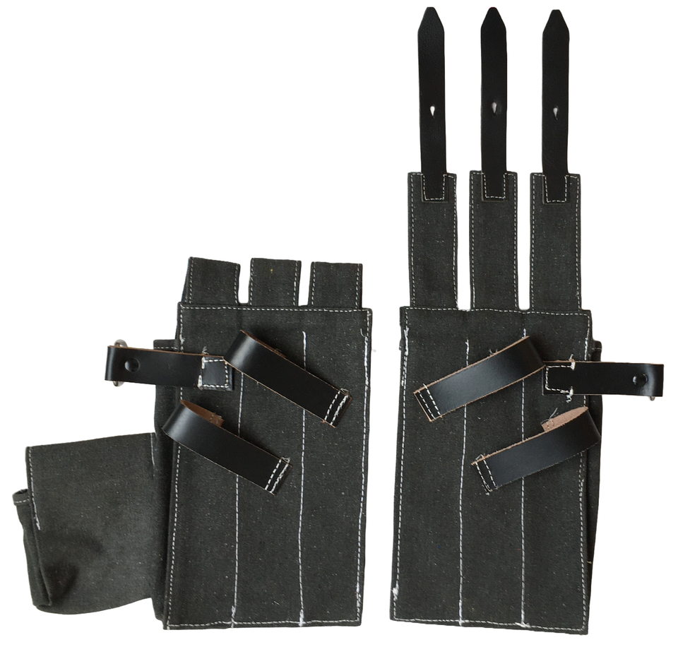 WWII German MP38/MP40 Magazine Pouch Set - Reproduction (Grey) | eBay