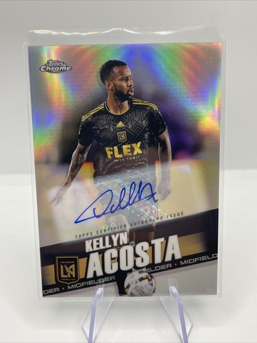 2022 Topps Chrome MLS Autograph #108 Kellyn Acosta Los Angeles FC AUTO ...