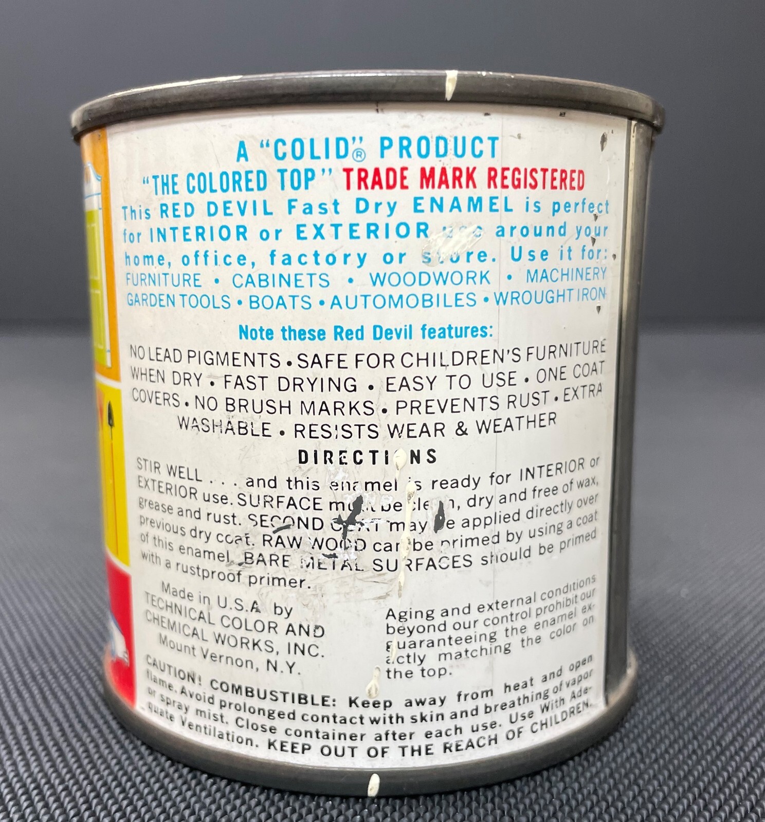 Vintage Red Devil Paint: 'White' 1/2-pint circa 1970s; Nearly full | eBay