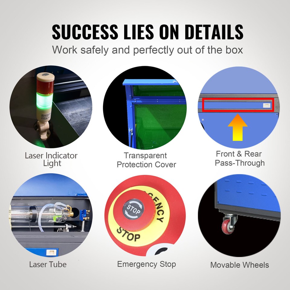 Autofocus Laser 100W Co2 Laser Engraver Cutter Cutting Engraving ...