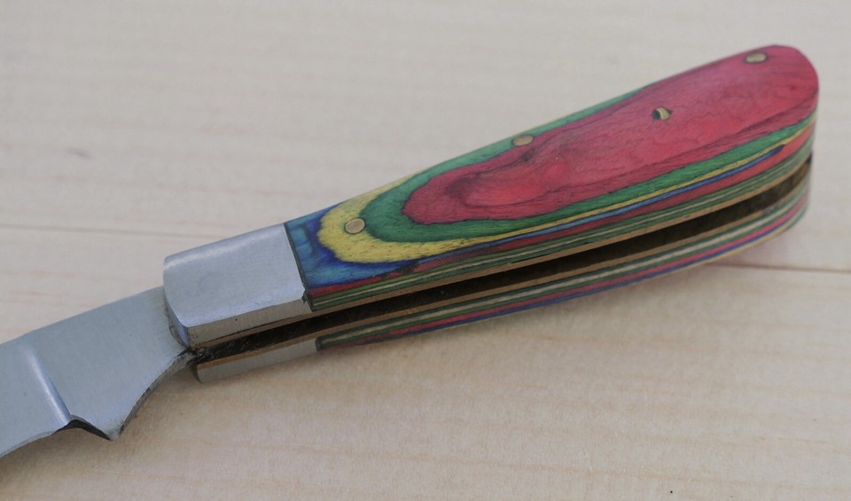 Mini Hawks Bill knife 3” Overall Vintage Style Manual Folding Knife ...