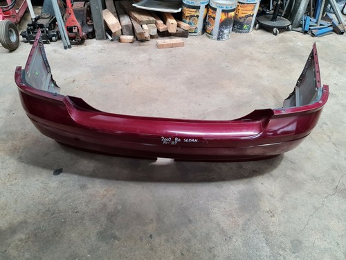 FORD BA XT FALCON SEDAN REAR BUMPER BAR PAINT CODE : B7 BAROSSA RED | eBay