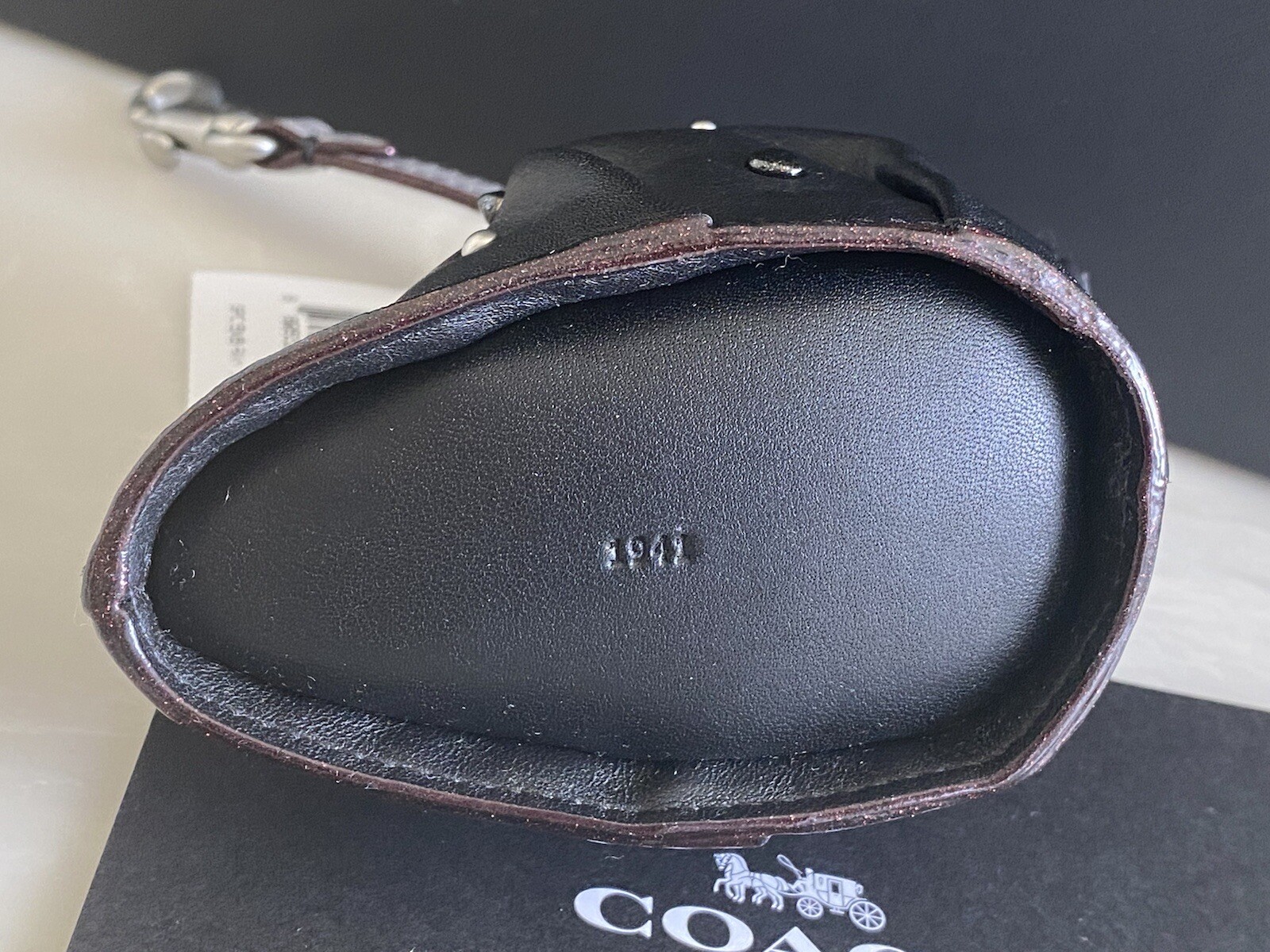 NWT COACH LIMITED EDITION SPACE RIVETS EMBELLISHED REXY COIN CASE 10853 ...