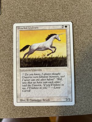 Pearled Unicorn - MTG - Revised Edition NM - Magic the Gathering | eBay