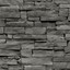 Realistic 3D Vintage Brick Effect Rustic Stone Grey Textured Vinyl ...