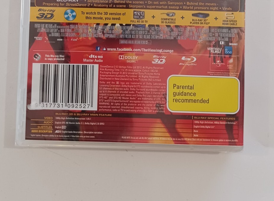 Streetdance 2 3D + 2D Blu-ray Brand New and Sealed Romance Drama Free Postage | eBay