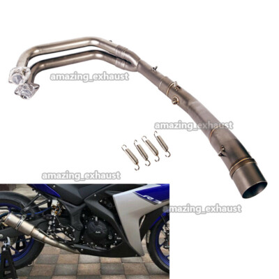 For Yamaha YZF R3 R25 MT-03 Exhaust Header Link Pipe Slip On 51mm ...