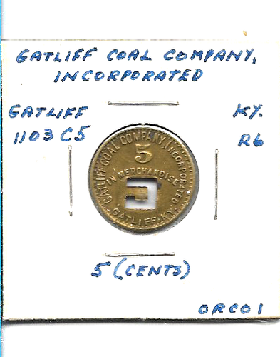 Gatliff, KY Coal Scrip Token GATLIFF COAL COMPANY INCORPORATED 5 | eBay