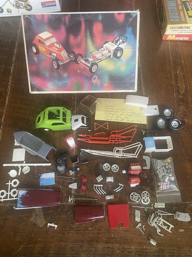 1971 Release Vintage Double Dragster AMT hot rod junkyard lot RARE Box ...