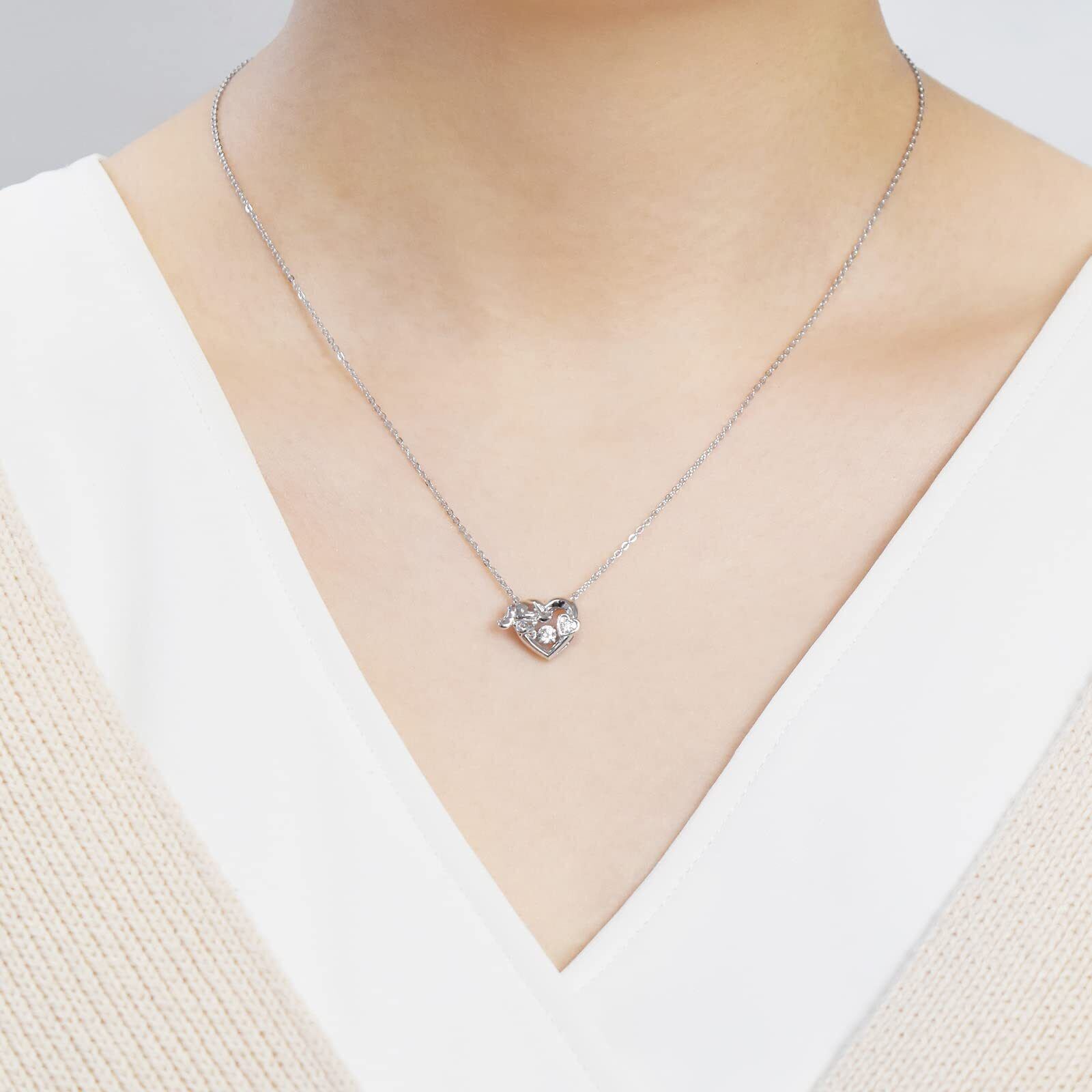 [White Clover] Cinnamoroll Sanrio Cinnamon Dancing Stone Necklace Open ...