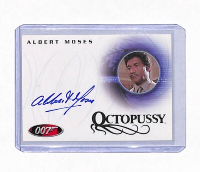 Rittenhouse James Bond 007 Octopussy Albert Moses Auto Autograph Card | eBay