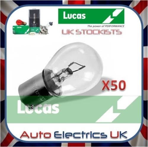 50x New Lucas 382 12V 21W Bulb Stop Side Flasher Stop Tail Brake Car ...