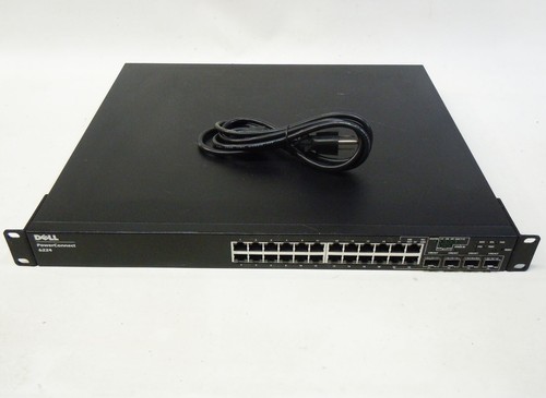 Dell PowerConnect 6224 Rackmount 24-Port Gigabit Managed Ethernet ...
