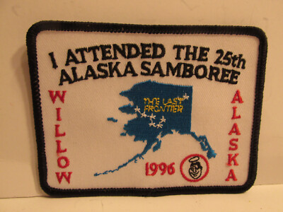 NEW VINTAGE I ATTENDED THE 25TH WILLOW ALASKA SAMBOREE 1996 PATCH GOOD ...