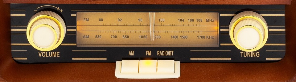 ClearClick Classic Vintage Retro Style AM FM Radio with Bluetooth & Aux ...