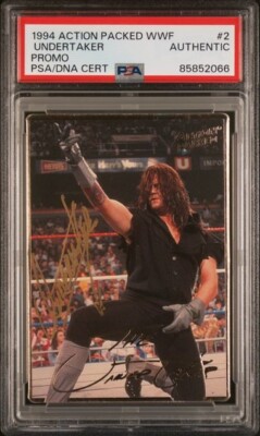 Undertaker 1994 Action Packed #2 WWF WWE Autograph PSA Certified ...