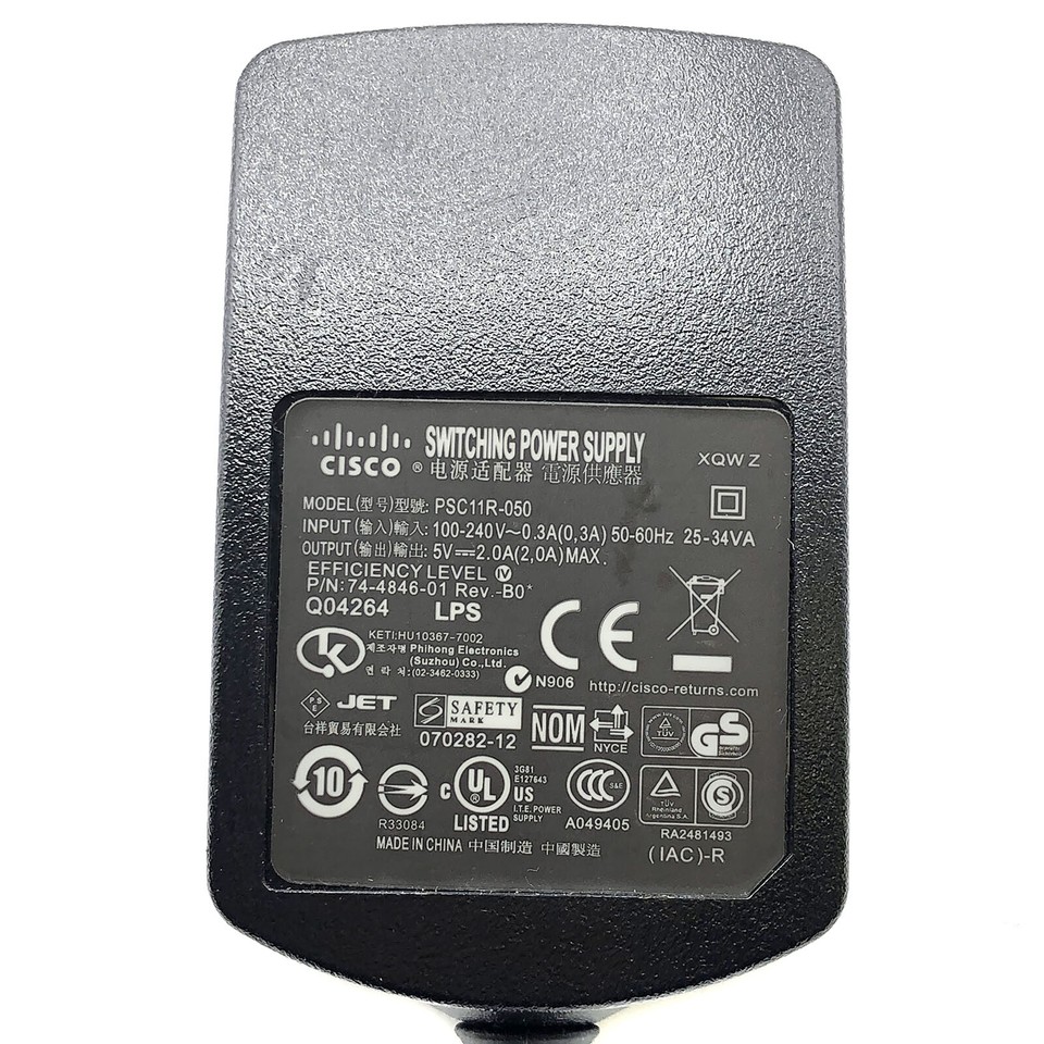 Genuine Cisco AC Adapter Power Charger 5V for Cisco Linksys VOIP PA100 ...
