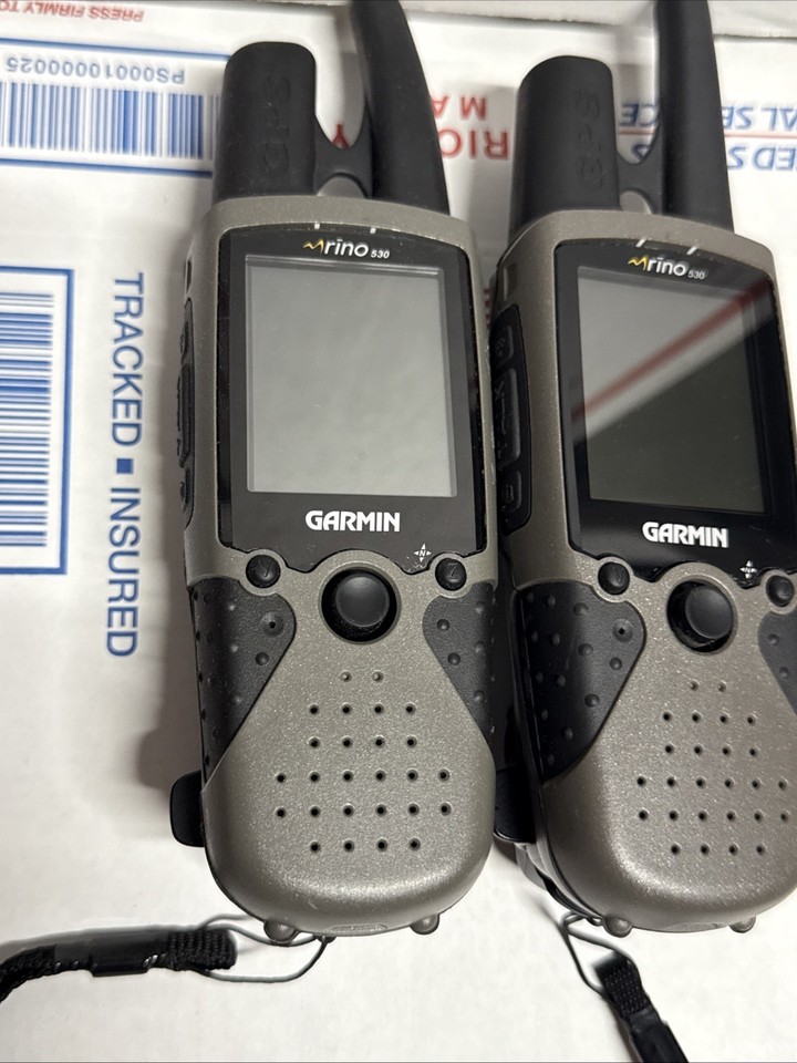 lot of 2 Garmin Rino 530 GPS and 2 Way Radio FOR PARTS POWER ON ONLY | eBay