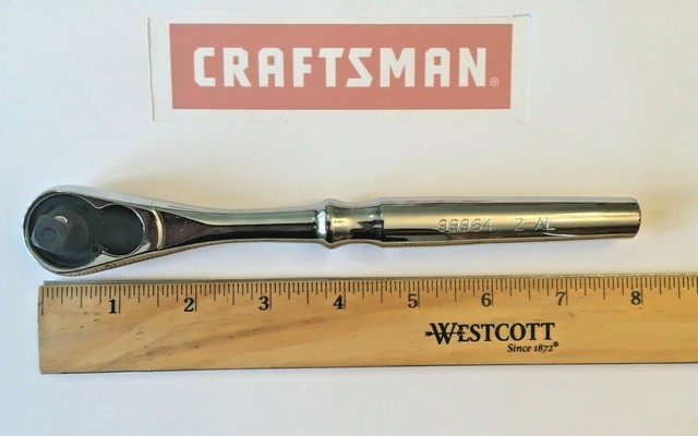 Craftsman 3/8" Drive 45t Full Polish Quick Release Ratchet Socket ...