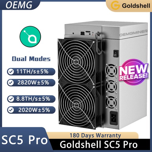 New Released Goldshell SC5 Pro Siacoin Miner Dual Modes 11T 2820W or 8 ...