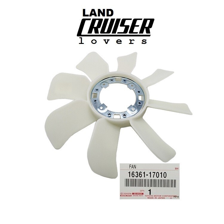 Genuine Radiator Fan Toyota Land Cruiser 80 Series 1HDT 16361-17010 ...