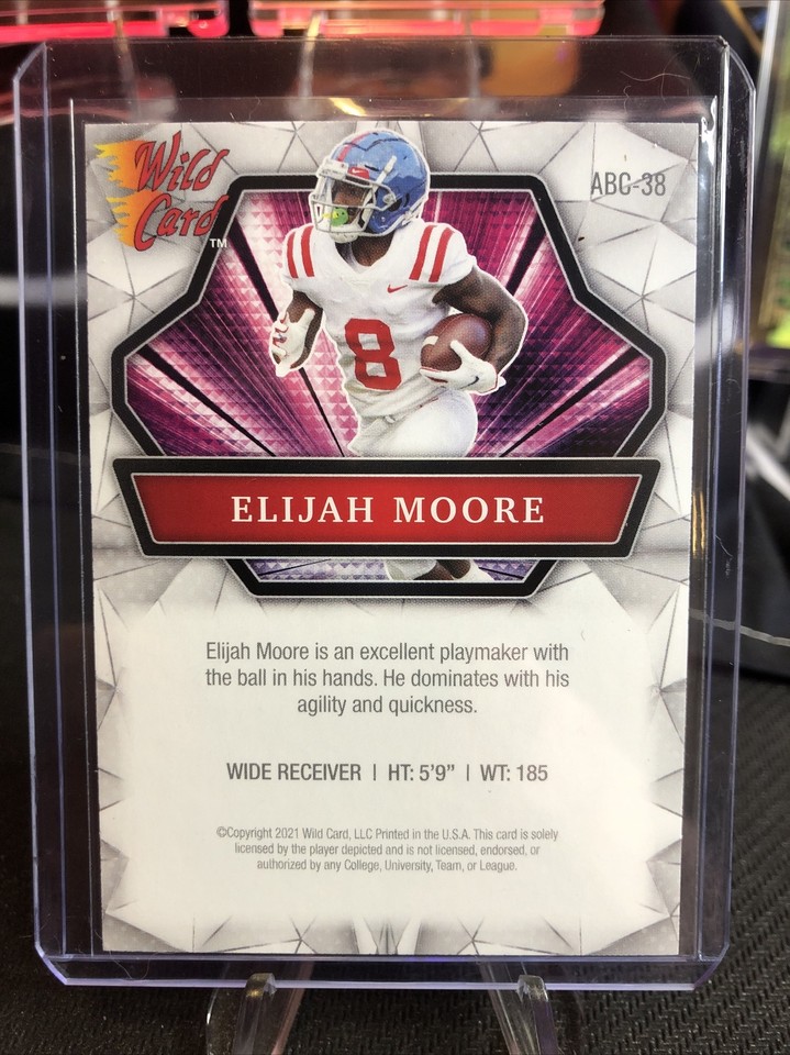 Elijah Moore Rookie. 2021 Wildcard Alumination | eBay