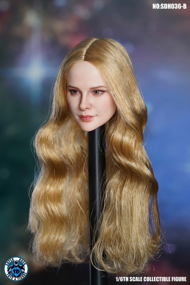 1/6 Female head Chloe Blonde for 12" figure phicen worldbox SDH036 B ...
