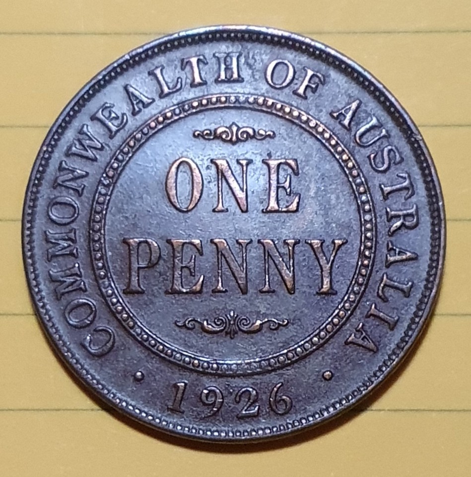1926 australian penny 8 Pearls Only 1.860M Minted Hard To Find At This ...